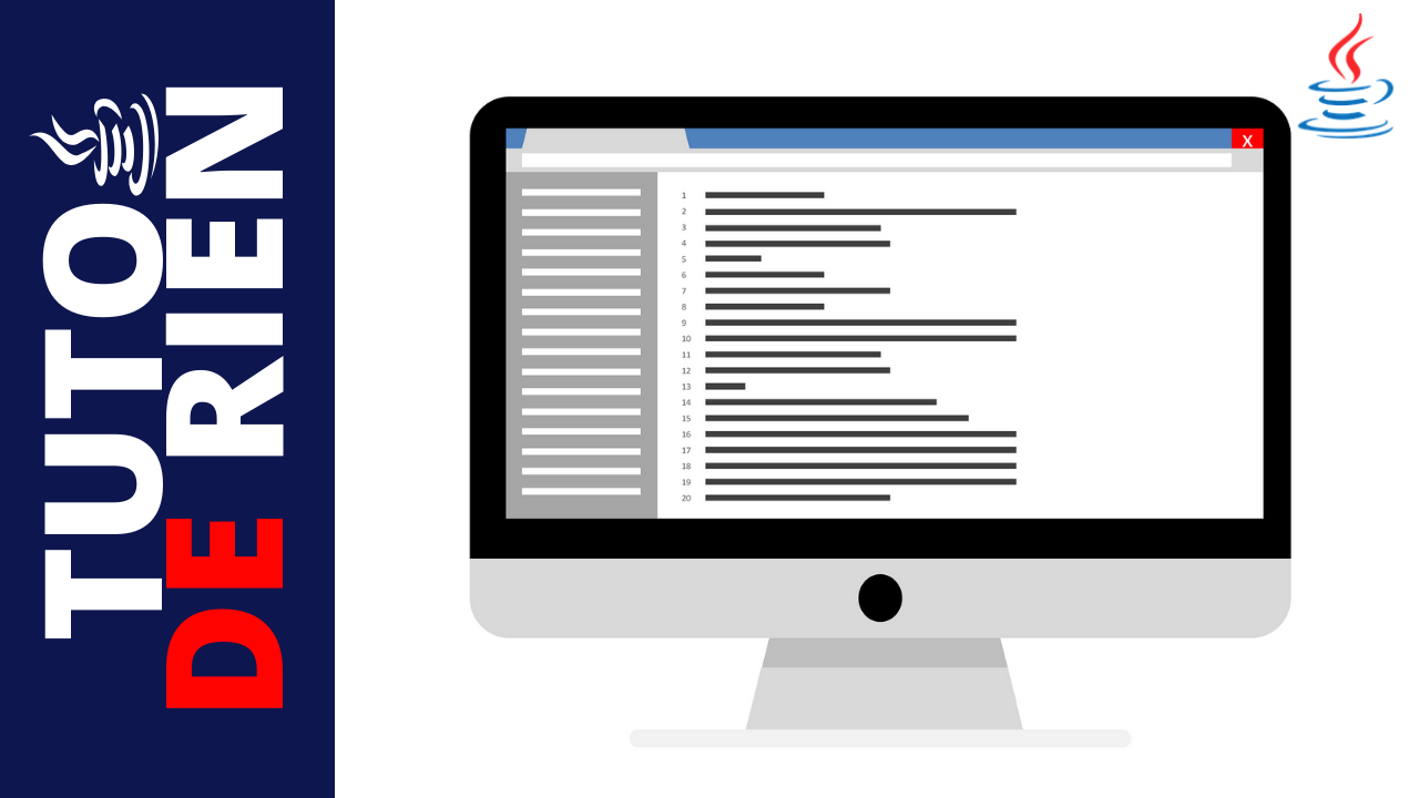 écrire son premier code et le commenter sur Java - TUTO DE RIEN