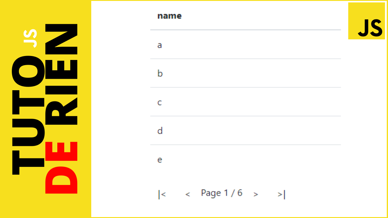Système De Pagination Javascript Tuto De Rien